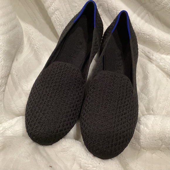 Rothy's | Shoes | Rothys The Loafer Black Honeycomb Knit Fabric Slip On ...